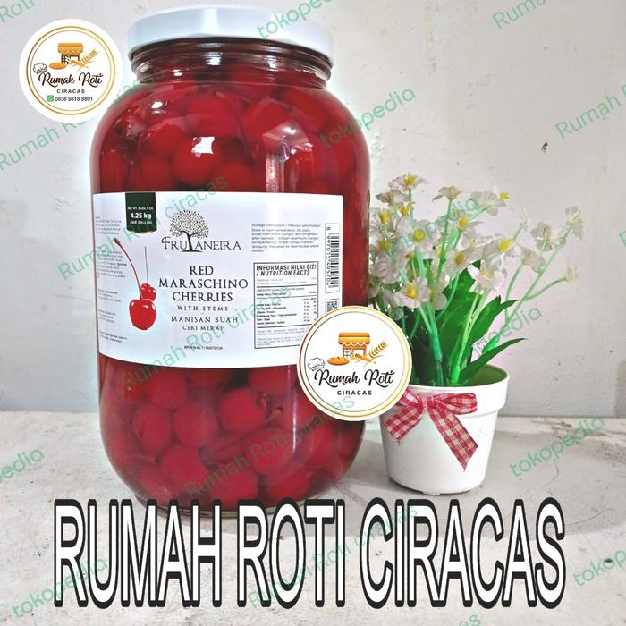 Jual CHERRY TANGKAI MERAH DIANA MARASCHINO CHERRIES RED CHERY STEM BUAH ...