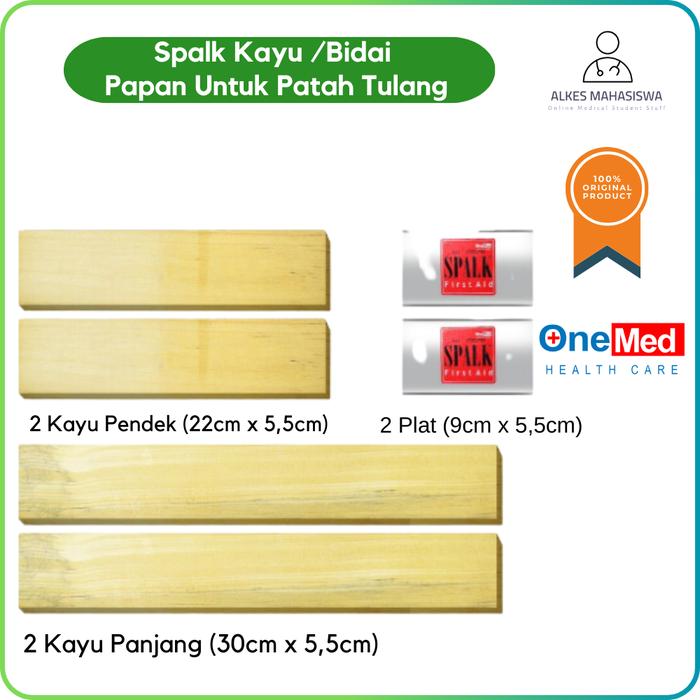 Jual Spalk / Bidai Kayu / Papan Untuk Patah Tulang Onemed - Kota ...