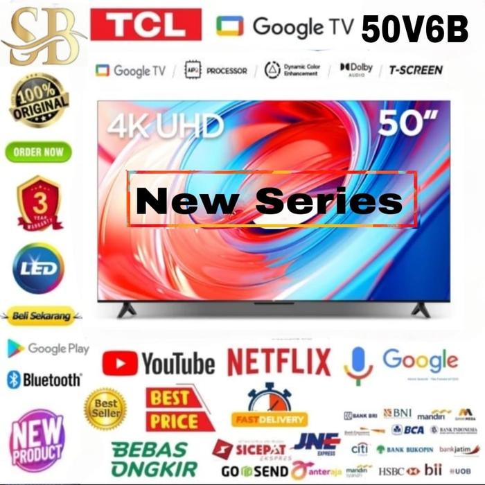 Jual TCL 50A28 Smart TV 50 Inch Google TV 4K UHD HDR 10 Garansi Resmi ...