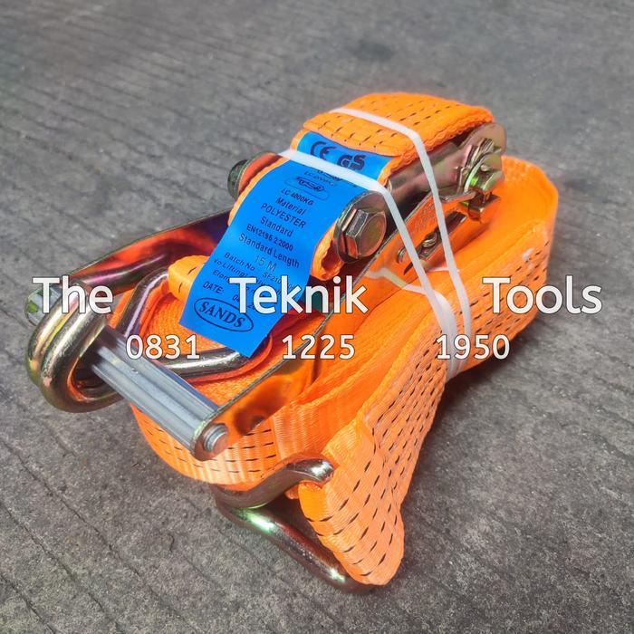 Jual Ratchet Tie Down 2 inch 4 Ton x 15 Meter Trackbelt Lashing Alat ...