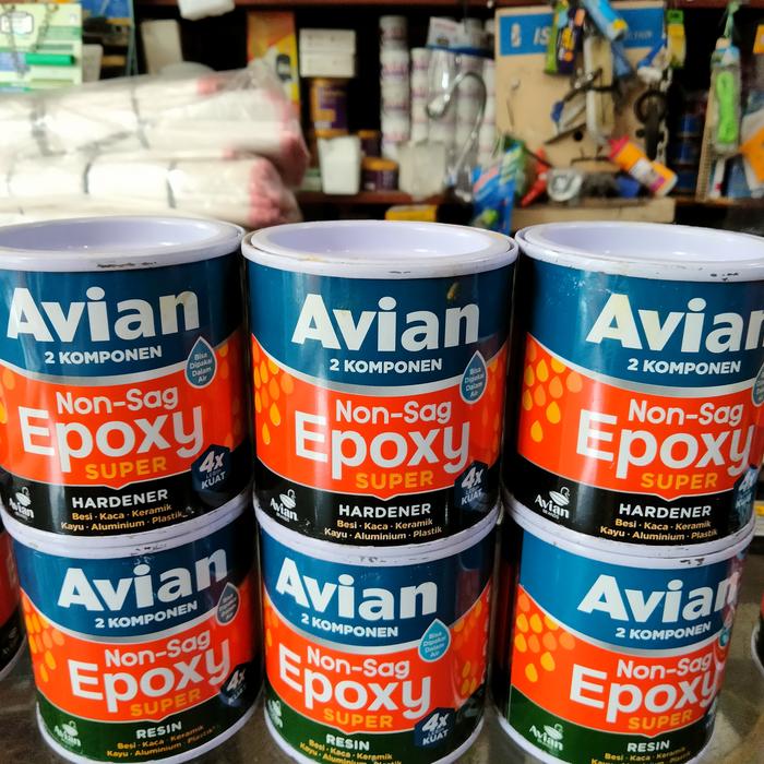Jual Lem Epoxy non sag Avian 800 gram 2 komponen/lem material - Kota ...