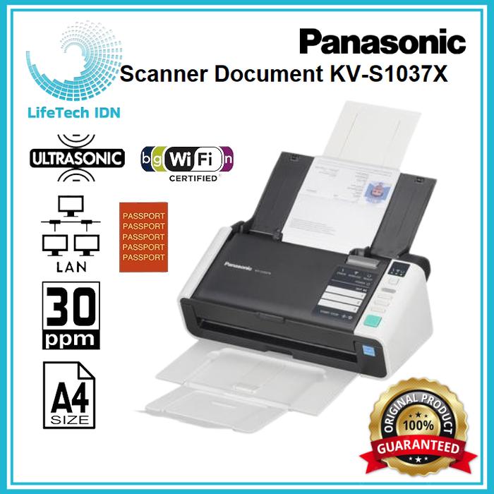 Jual PANASONIC Scanner Document KV-S1037X 30ppm / 60ipm ADF A4 Wifi ...