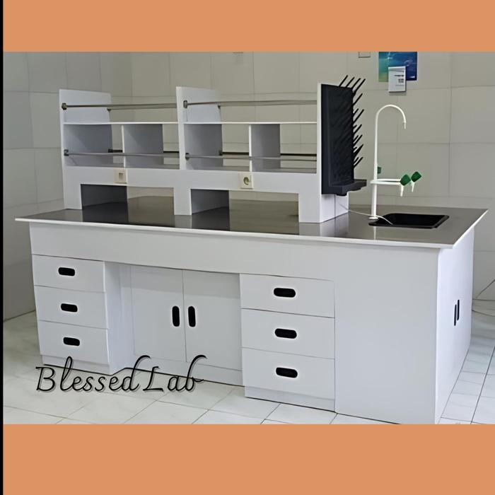 Jual Island Bench HPL - Meja Lab Top Table Stainless GSN - 04 - Kab ...
