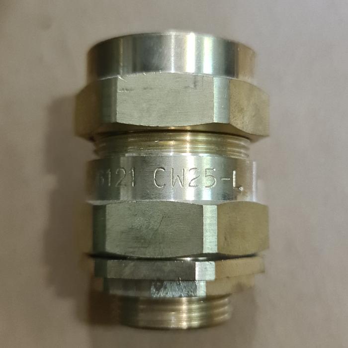 Jual ACE M25 Armored Cable Gland Glen Kabel Brass Komplit Locknut Earth ...