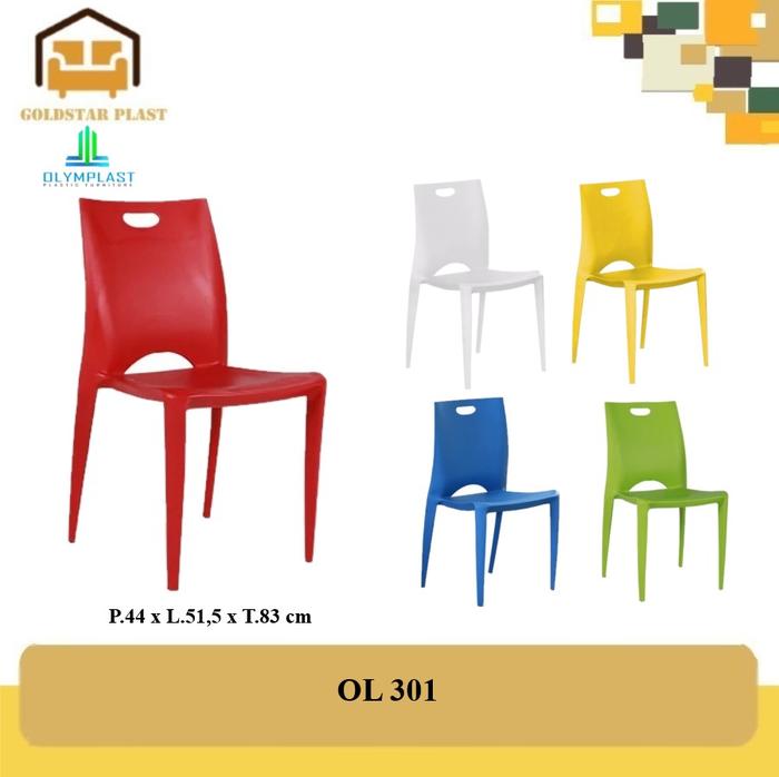 Jual Olymplast Kursi Plastik/Kursi Teras/Kursi Makan/Kursi Cafe/OL 301 ...