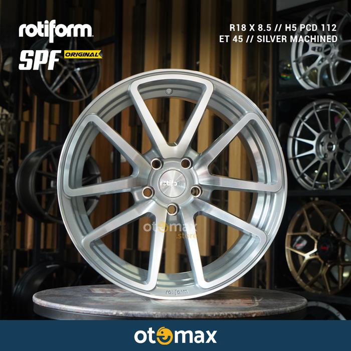 Promo Velg Mobil Rotiform SPF Original Ring 18 Silver Machined Cicil 0% ...