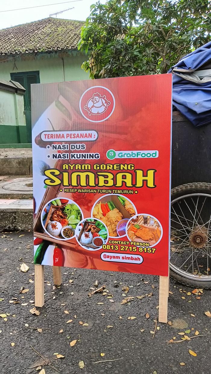 Jual STAND BANNER KAYU UKURAN 80 X 1m + DESAIN - SEGITIGA BANNER 2 SISI ...