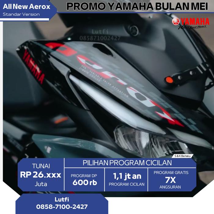 Jual Motor Aerox 2024 Baru Hitam Abu / Yamaha Aerox 2024 Black Grey ...