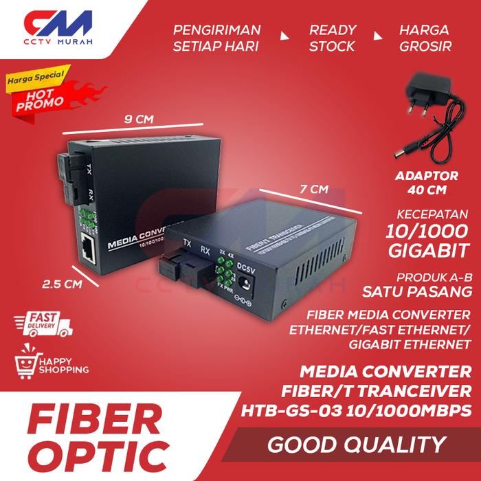 Jual GIGABIT MEDIA CONVERTER FIBER OPTIK 1 FO 4 LAN PORT ETHERNET RJ45 - Jakarta Barat - CCTV ...