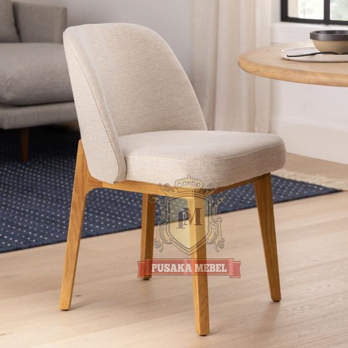 Jual kursi makan jok busa rangka kayu jati, kursi makan full jok minimalis - Kab. Jepara ...