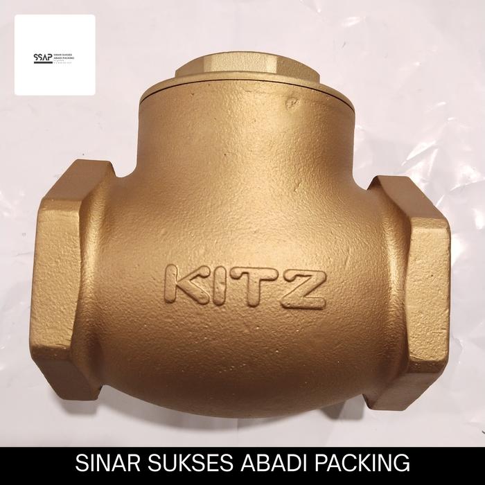 Jual Check Valve KITZ kuningan 4" ( inch ) / Swing Check Brass Kuningan ...