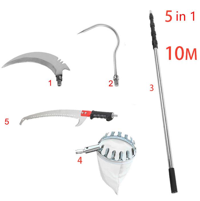 Jual 10M Tongkat Panjang Untuk Petik Buah metal fruit picker / Gergaji Pemangkasan Cabang ...