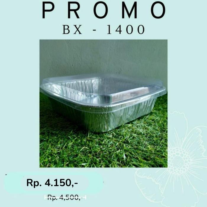Jual Alumunium Foil Tray OX-1400 + Tutup / Wadah Alumunium Foil + Tutup - Kota Bekasi - Inilo ...
