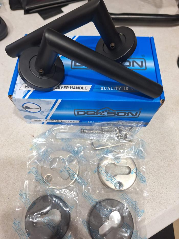 Jual Handle Dekkson Gagang Pintu Kayu Dekson LHTR 0003 Black Hitam ...