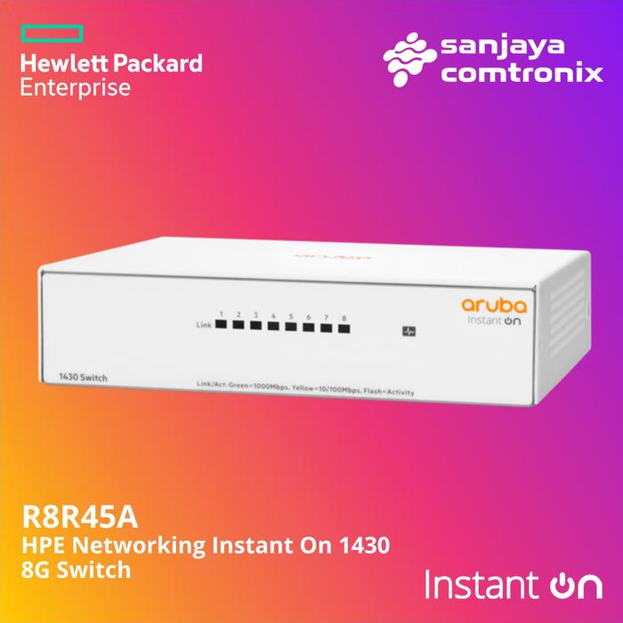 Jual HPE R8R45A Aruba Instant On 1430 8G Switch - Jakarta Pusat ...