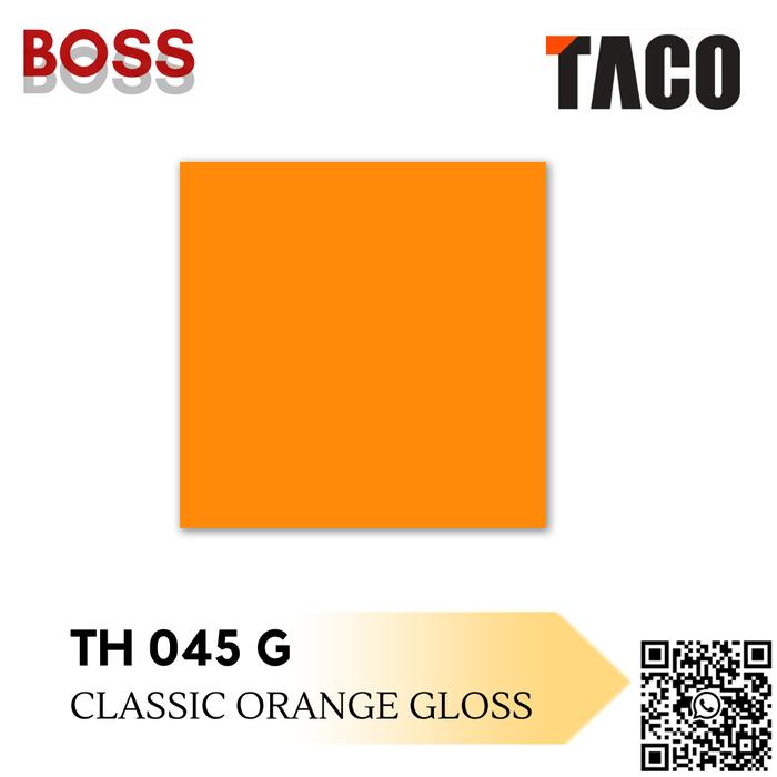 Jual HPL Taco TH 045 G HPL CLASSIC ORANGE GLOSS PELAPIS FURNITURE WARNA SOLID GLOSS - Kota ...
