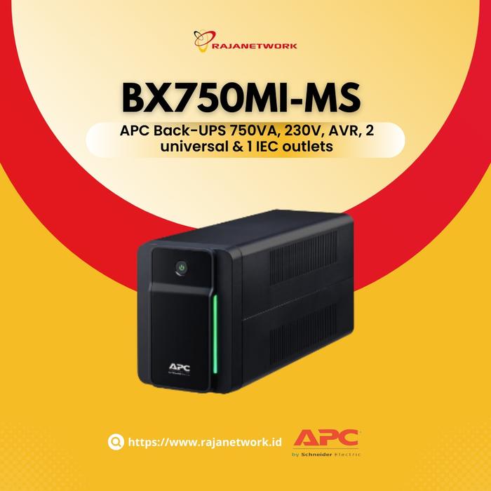 Jual APC Back-UPS 750VA, 230V, AVR, 2 universal & 1 IEC outlets ...