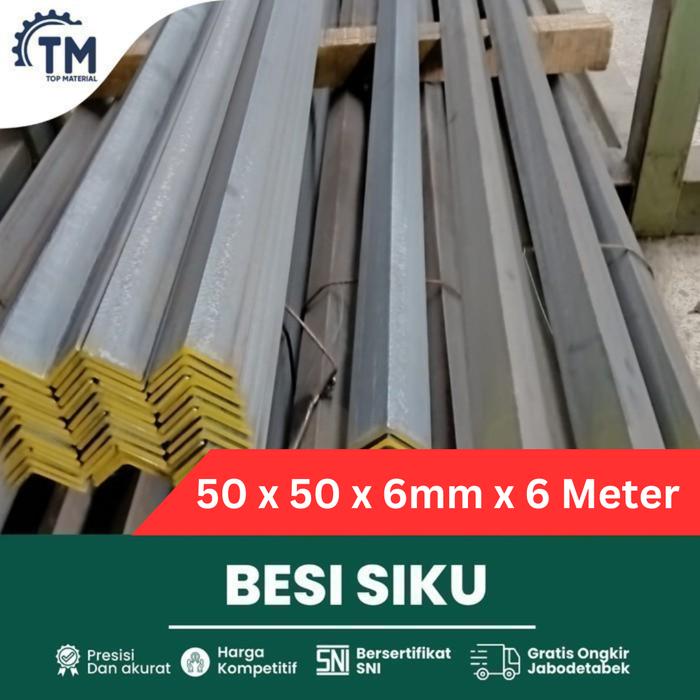 Jual Harga Besi Siku SS400 5x5 (50 x 50mm) Tebal 6mm Panjang 6 Meter ...