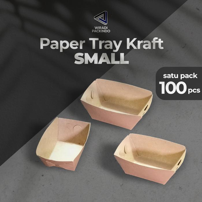 Promo FOOD TRAY / PAPER KRAFT TRAY / OPEN TRAY / NAMPAN KERTAS SIZE S ...