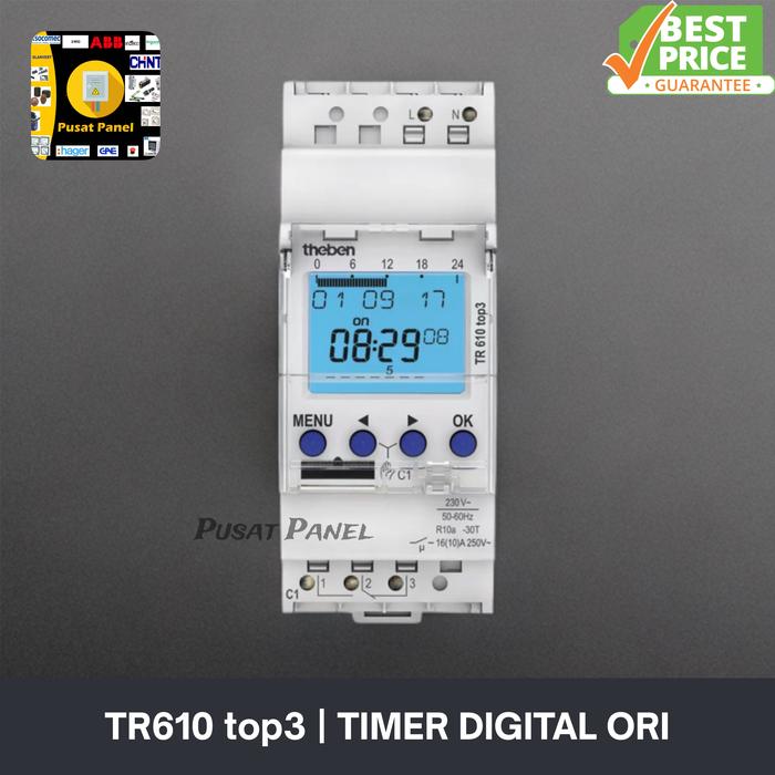 Jual Timer Theben TR610 Digital Timer Switch TR 610 TOP 2 TOP 3 ...