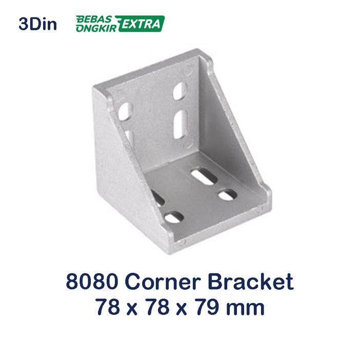 Jual 8080 Aluminum Corner Bracket L Siku Profile 8080 - Kota Tangerang ...