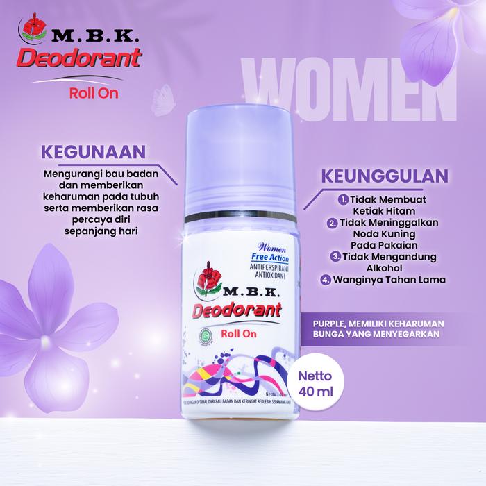Jual MBK Deodorant Roll On Purple - Jakarta Barat - MBK OFFICIAL ACCOUNT | Tokopedia