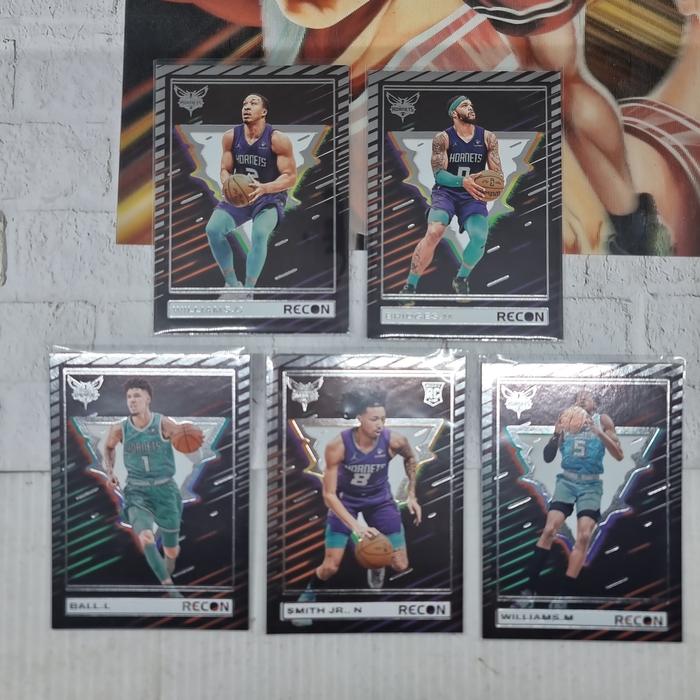 Jual kartu basket recon 2023-24 lot 5 kartu hornets lamelo ball dkk ...
