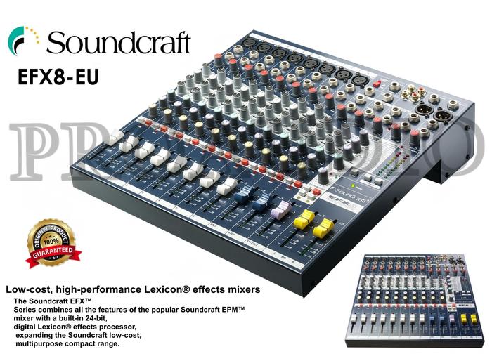 Jual MIXER AUDIO SOUNDCRAFT EFX8 EU / EFX 8EU / EFX-8 EU MIXER 8 CHANNEL ORIGINAL - Kota Medan ...
