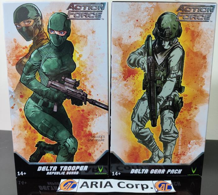 Jual 1/12 Valaverse Army Action Force Figure Female Delta Trooper with Delta Gear Pack Set ...