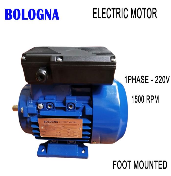 Jual ELECTRIC MOTOR BOLOGNA 1HP 1450RPM 4POLE 1PHASE 220V FRAME 802-4 ...