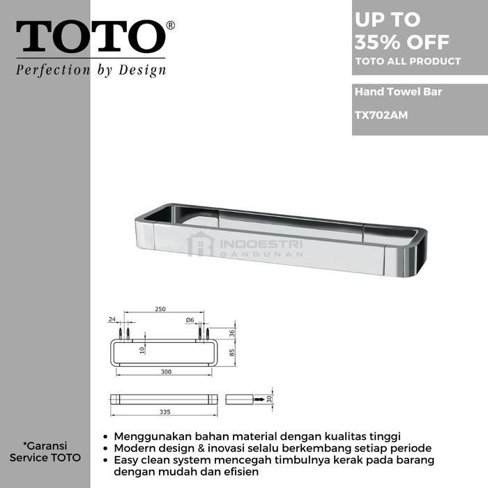 Jual Hand Towel Bar TOTO TX702AM / Gantungan Handuk TOTO - Kab. Bogor - Indoestri Bangunan ...