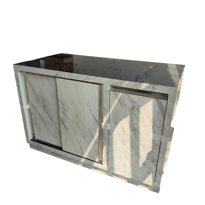 Jual kitchen bawah sliding minimalis / rak dapur / rak kompor / meja ...