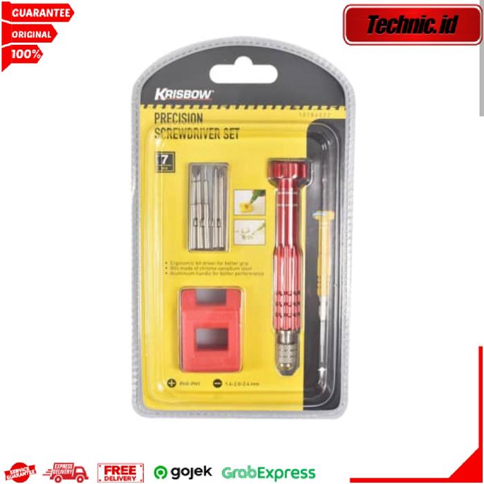 Jual Krisbow Set Mata Obeng Magnet 7 Pcs Precision Screwdriver Set W ...