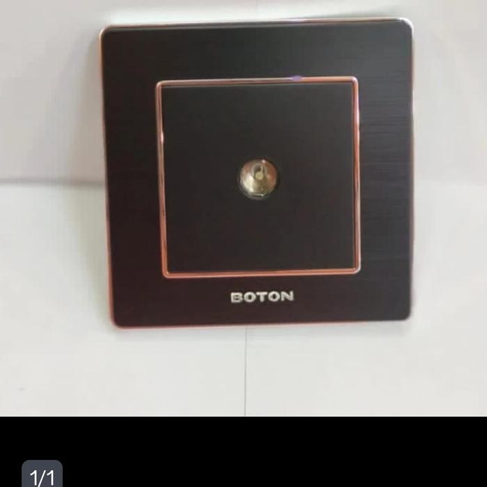Jual BOTON BLACK SOCKET / STOP KONTAK TV / COLOKAN ANTENA MEWAH SNI ...