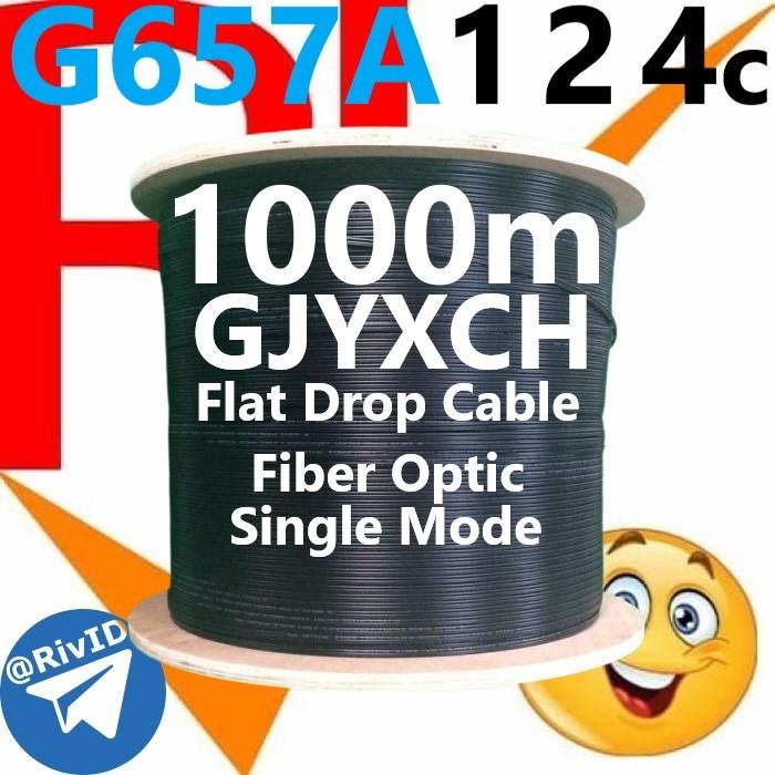 Jual Kabel FO DW 4 Core SM 1000M Fiber Optic/Optik Cable 4Core Drop ...