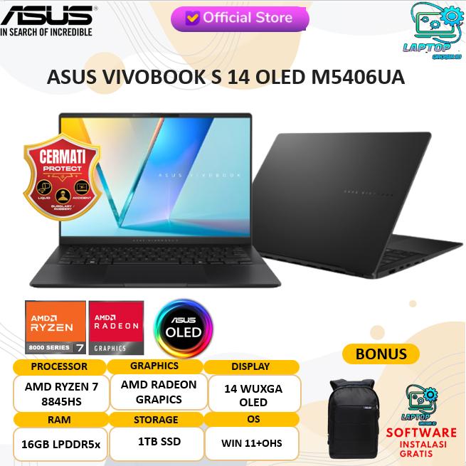 Promo Asus Vivobook s14 Oled m5406ua Ryzen 7 8845hs 16gb 1tbssd windows ...