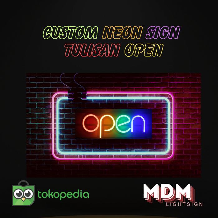 Jual DEKORASI LAMPU NEON LED TULISAN OPEN , CUSTOM Neon sign - Jakarta ...