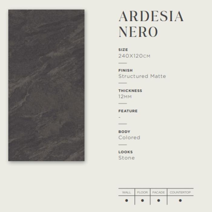 Jual GRANIT BIGSLAB MERK QUADRA UK 240x160CM TIPE ARDESIA NERO WARNA ...