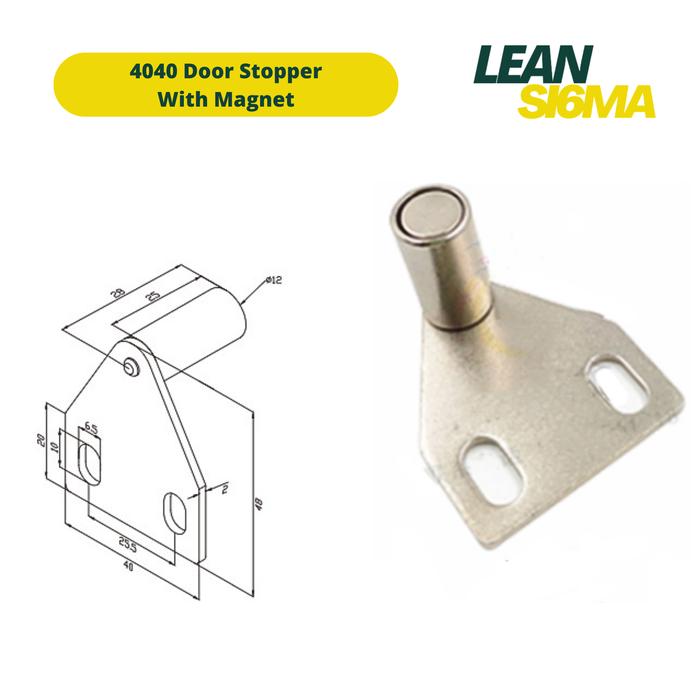 Jual Door Stopper with Magnet for Aluminium Profile Frames - 4040 ...