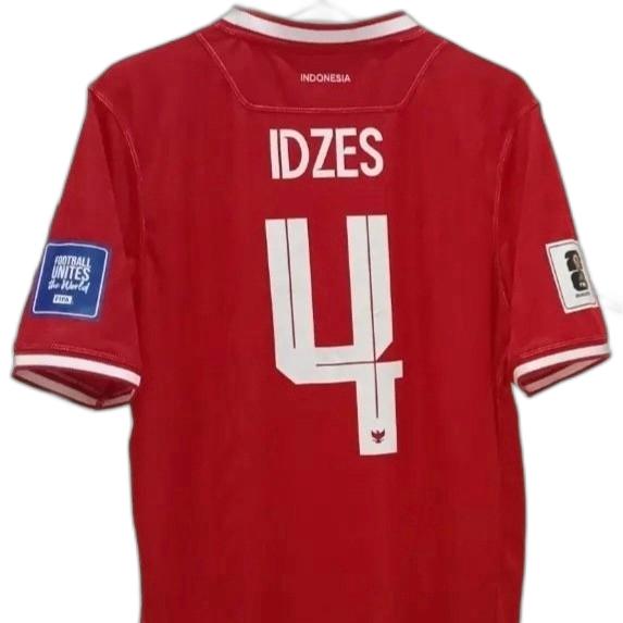 Jual Jay Idzes #4 Timnas Indonesia Home Jersey 2024 Original Erspo ...