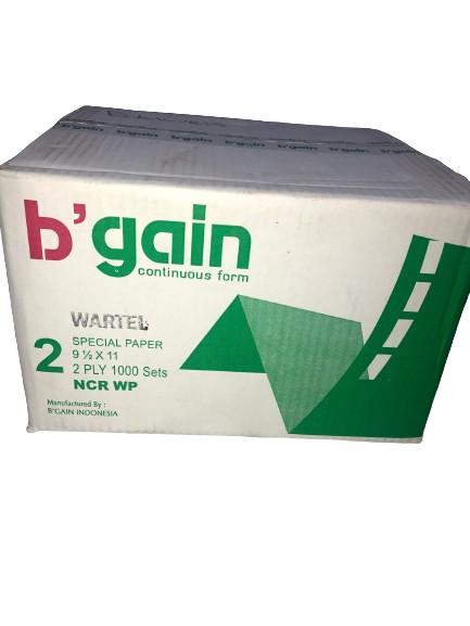 Jual Kertas Continuous Form 2 : 4 Bgain / Kertas CF 2 Ply Wartel Bgain ...