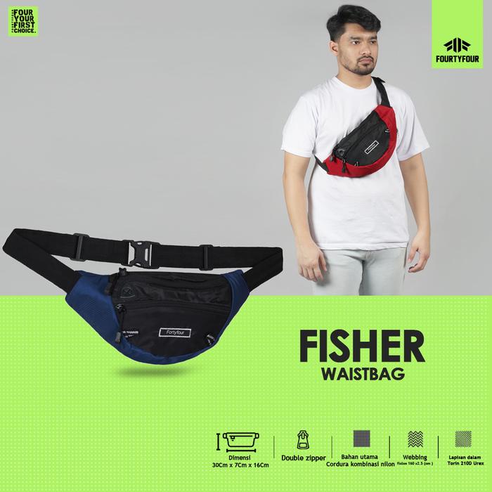 Promo Tas Waistbag Pria FourtyFour Fisher - Tas Pinggang Pria Wanita ...