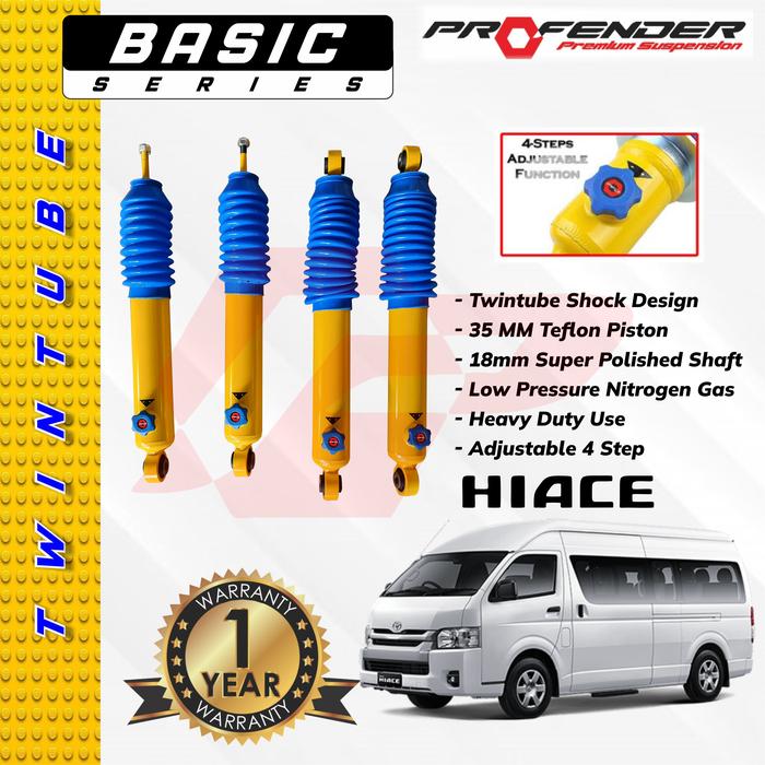Jual [BASIC] Aksesoris Suspensi Shockbecker PROFENDER Twintube 4 Steps - Toyota Hiace Commuter ...