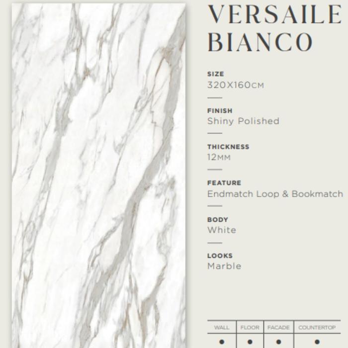 Jual GRANIT BIGSLAB MERK QUADRA UK 320X160CM TIPE VERSAILE BIANCO UNTUK ...
