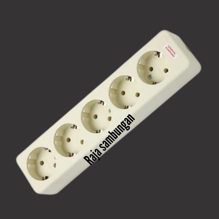 Jual Stop Kontak Arde Portable 5 Lubang Uticon ST 158 TANPA KABEL ...