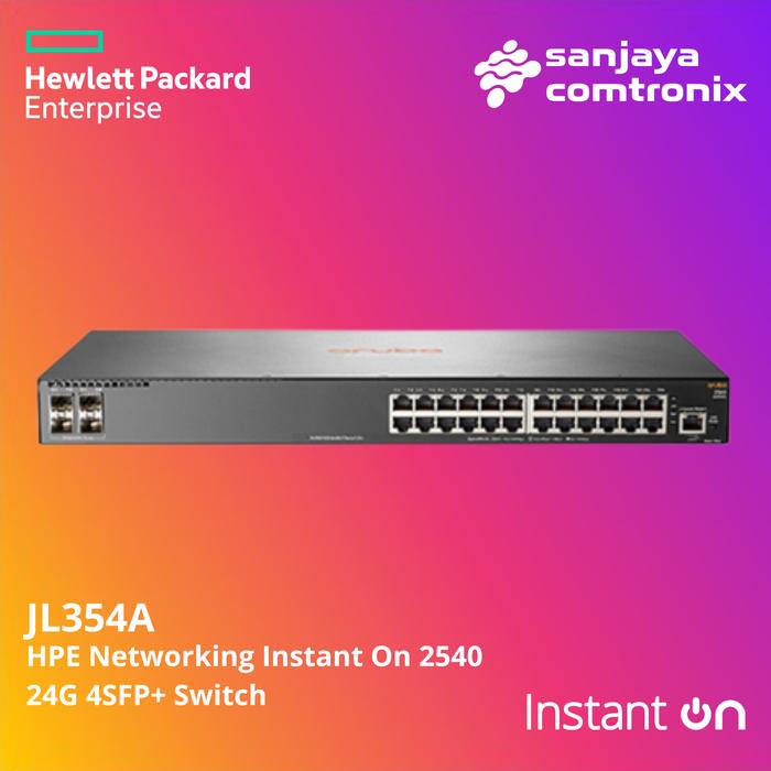 Jual HPE Networking Instant On JL354A 2540 24G 4SFP+ Switch - Jakarta ...