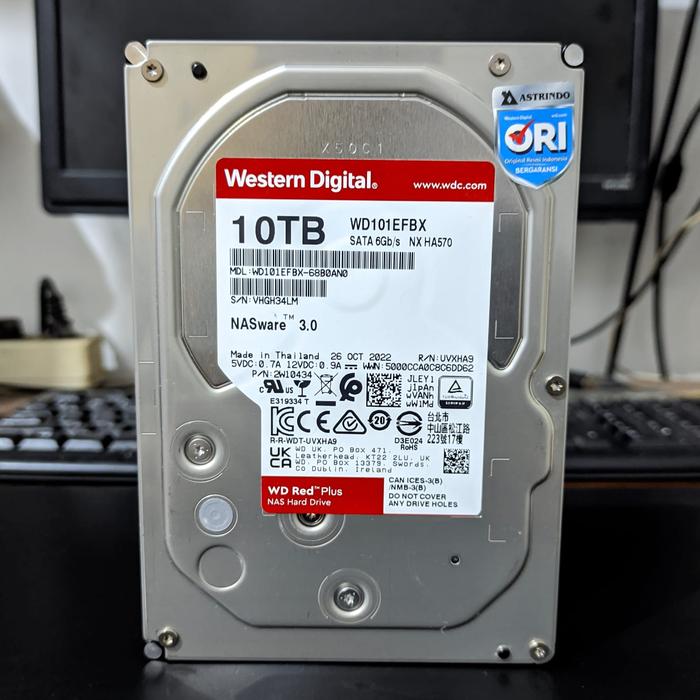 Jual WD RED PLUS WD101EFBX 10 TB 3,5" NAS HDD WD RED PLUS 10TB 7200RPM ...