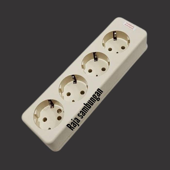 Jual Stop Kontak Arde Portable 4 Lubang Uticon ST 148 TANPA KABEL ...