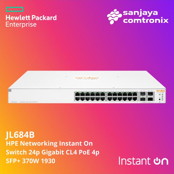 Jual HPE JL684B Aruba Instant On 1930 24G Class4 PoE 4SFP/SFP+ 370W ...
