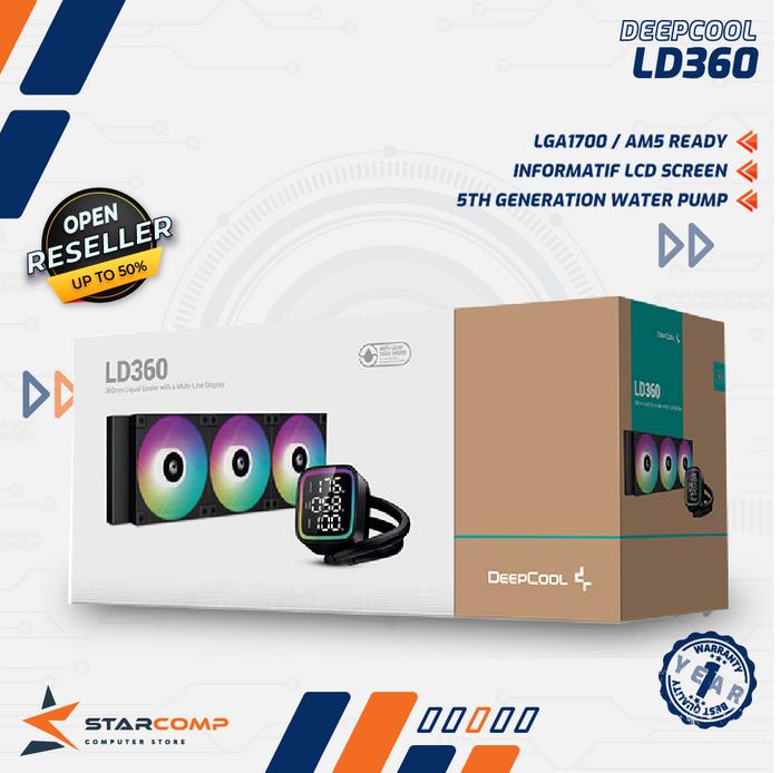 Promo Deepcool LD360 DIGITAL ARGB AIO CPU Cooler 240mm Liquid Cooler LD ...